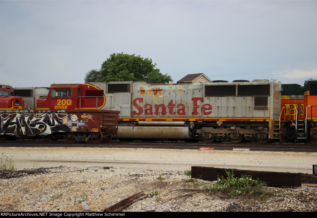 The First SD75 On The Santa Fe Roster